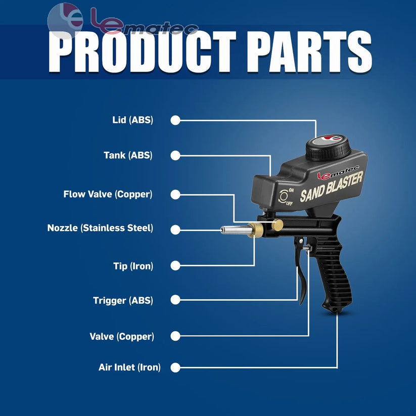 Say Goodbye to Rust and Paint with the LE LEMATEC Sand Blaster – Pro ...