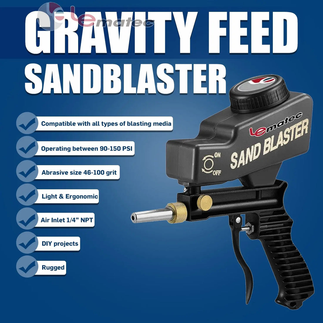 Say Goodbye to Rust and Paint with the LE LEMATEC Sand Blaster – Pro ...
